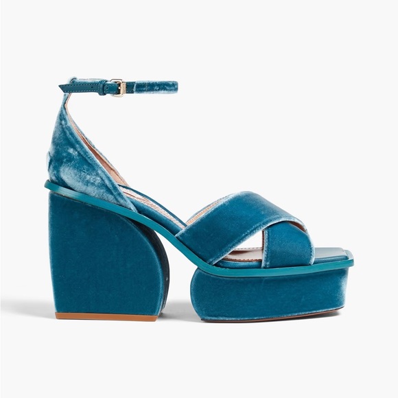 Zimmermann | Shoes | Zimmermann Velvet Platform Heels | Poshmark